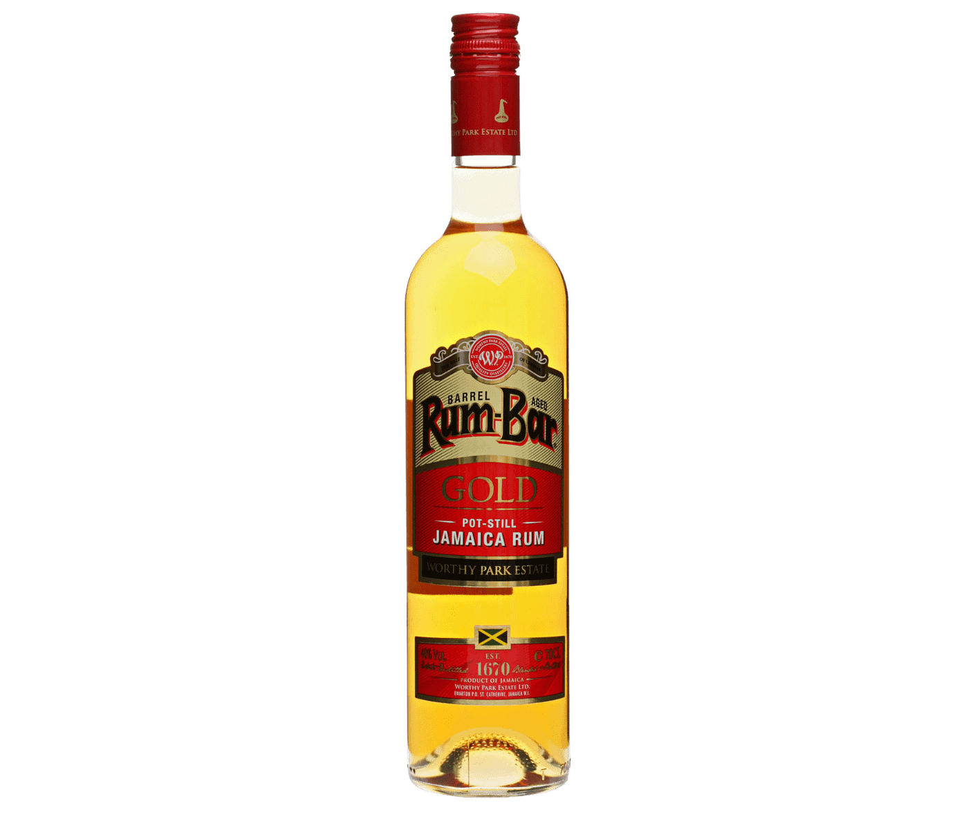 Rum-Bar Worthy Park Estate GOLD Pot Still Jamaica Rum 40% Vol. 0,7l ...